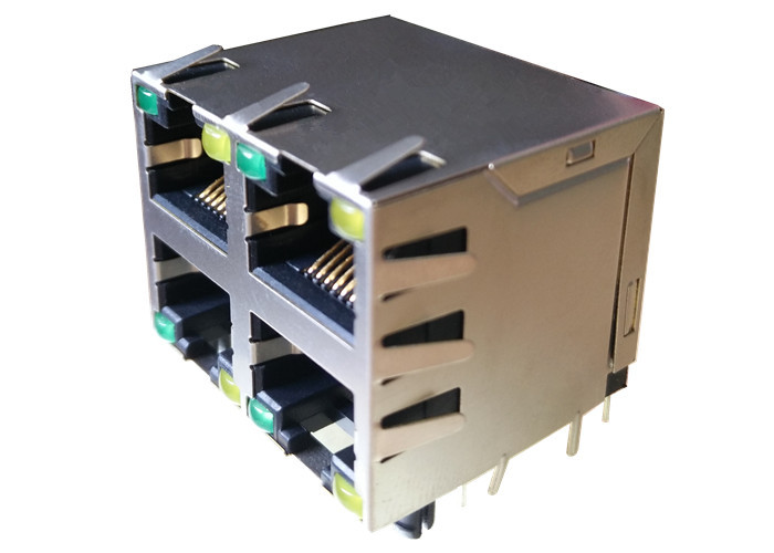 Base ARJM22A1-A12-BB-CW2 10/00 - T 2x1 Ports il RJ45 impilato Jack con ...