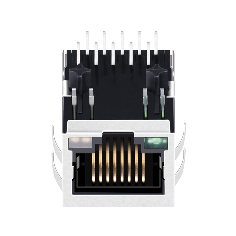 La singola base-t il RJ45 MagJack G/O&Y di Tab Down 2.5G del porto ...